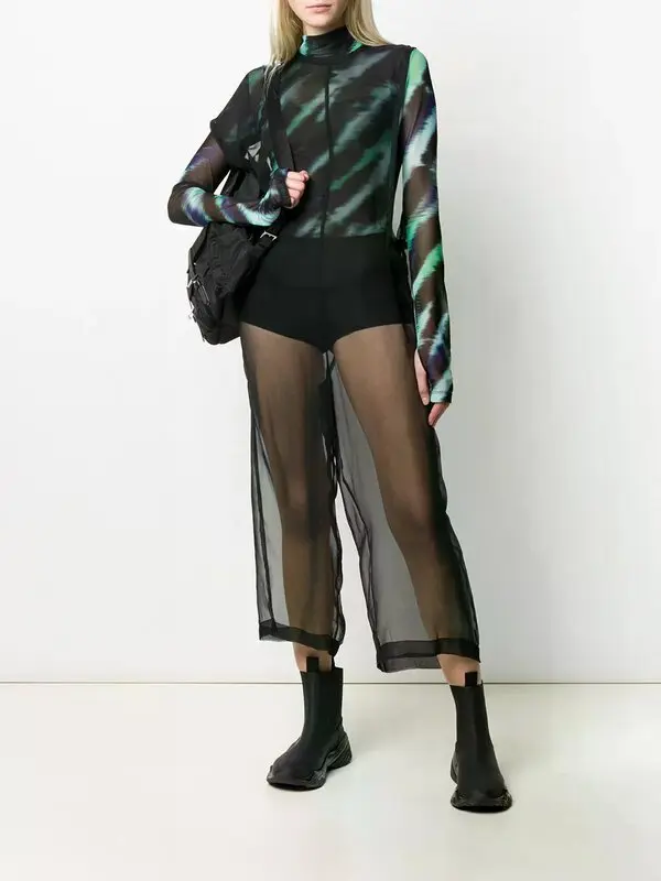 Comme Des Garçons 1990s Sheer Cropped Jumpsuit