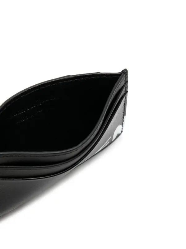Alexander McQueen Logo Print Cardholder