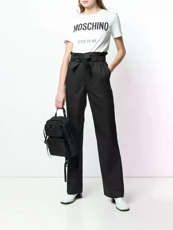 Moschino High-waist Belted Trousers