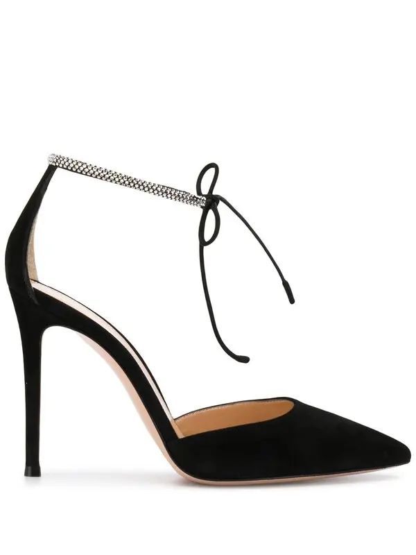 GIANVITO ROSSI Montecarlo D'orsay 105mm Pumps - Black