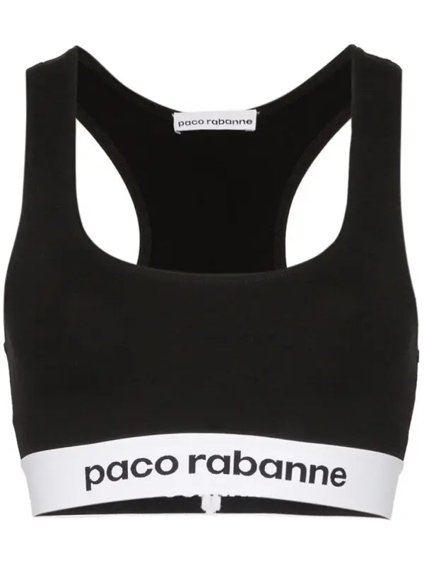 Rabanne Logo-band Sports Bra
