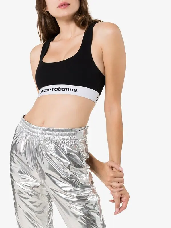 Rabanne Logo-band Sports Bra