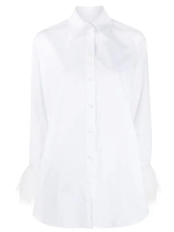 Valentino Garavani Feather Cuffs Shirt