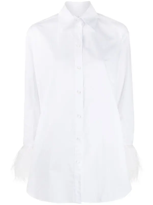 Valentino Garavani Feather Cuffs Shirt