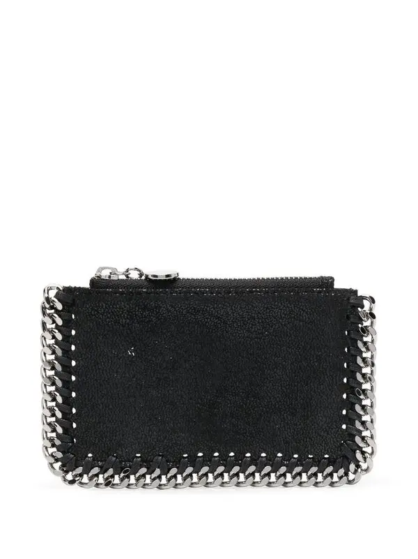 Stella McCartney Falabella Zipped Cardholder - Black