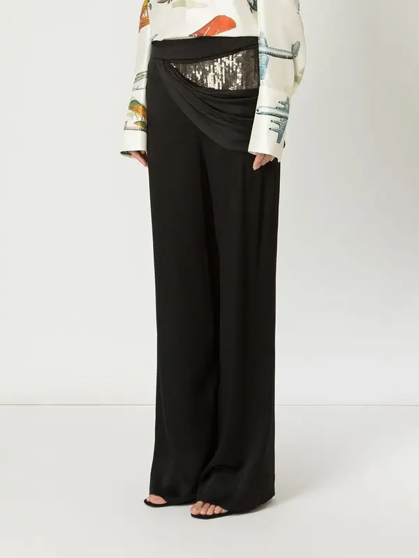 Monse Sequin Drape Trousers
