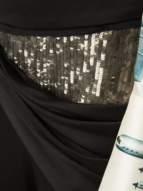 Monse Sequin Drape Trousers