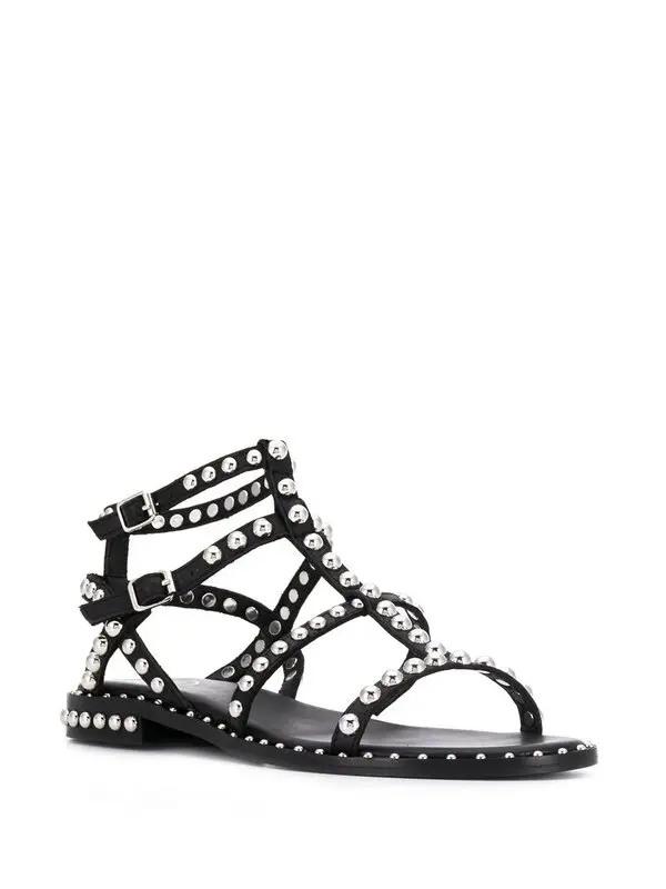 Ash Precious Studded Sandals - Black
