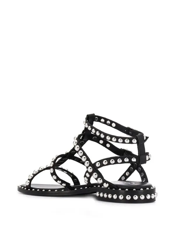 Ash Precious Studded Sandals - Black