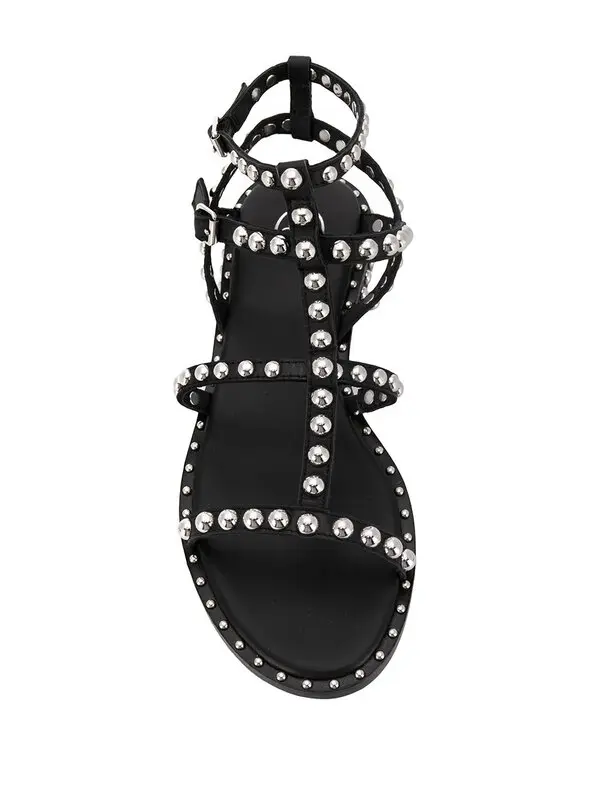 Ash Precious Studded Sandals - Black