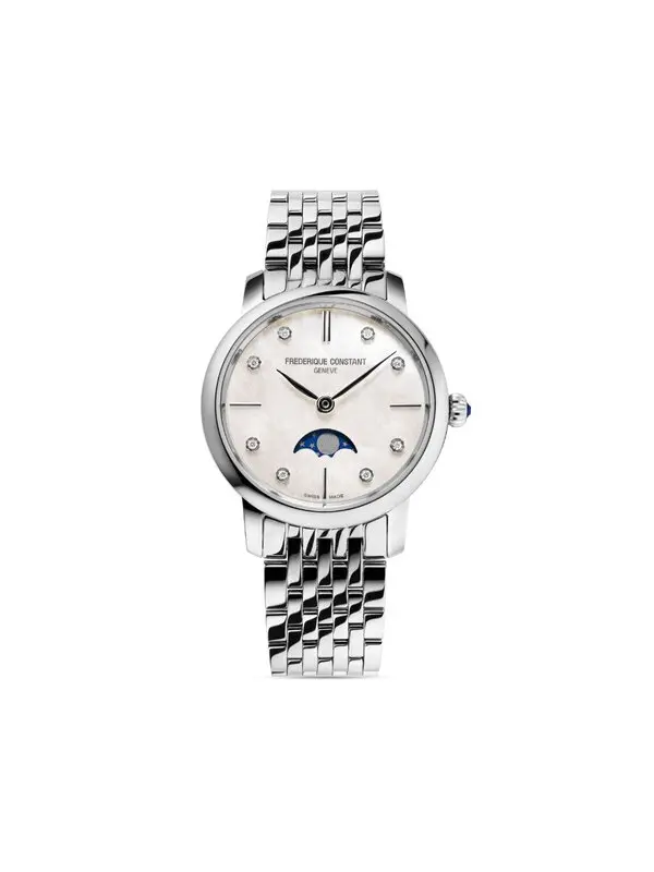 FREDERIQUE CONSTANT Classics Slimline Ladies Moonphase 30mm - White