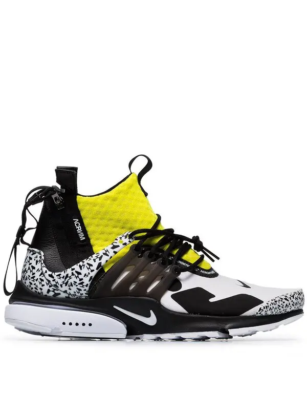 Nike X Acronym Air Presto Mid Sneakers - Black