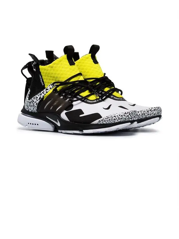 Nike X Acronym Air Presto Mid Sneakers Black Editorialist
