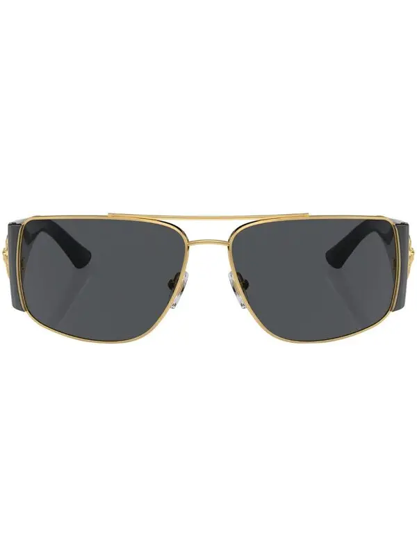 Versace Rectangle-frame Sunglasses - Black