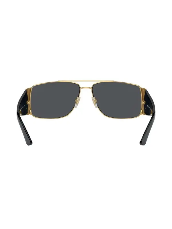 Versace Rectangle-frame Sunglasses - Black