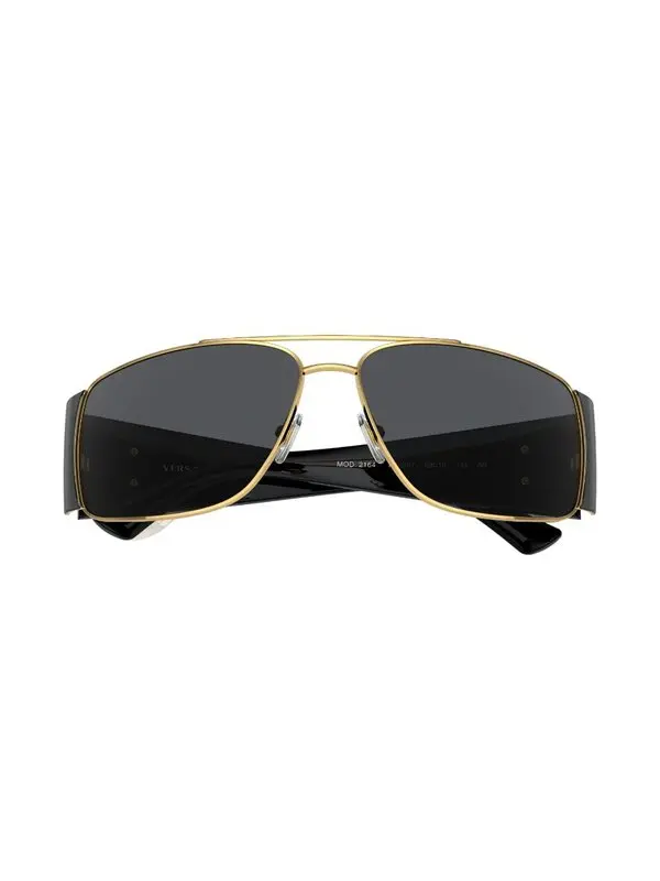 Versace Rectangle-frame Sunglasses - Black