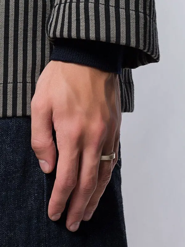 PARTS OF FOUR Sistema Band Ring - Silver