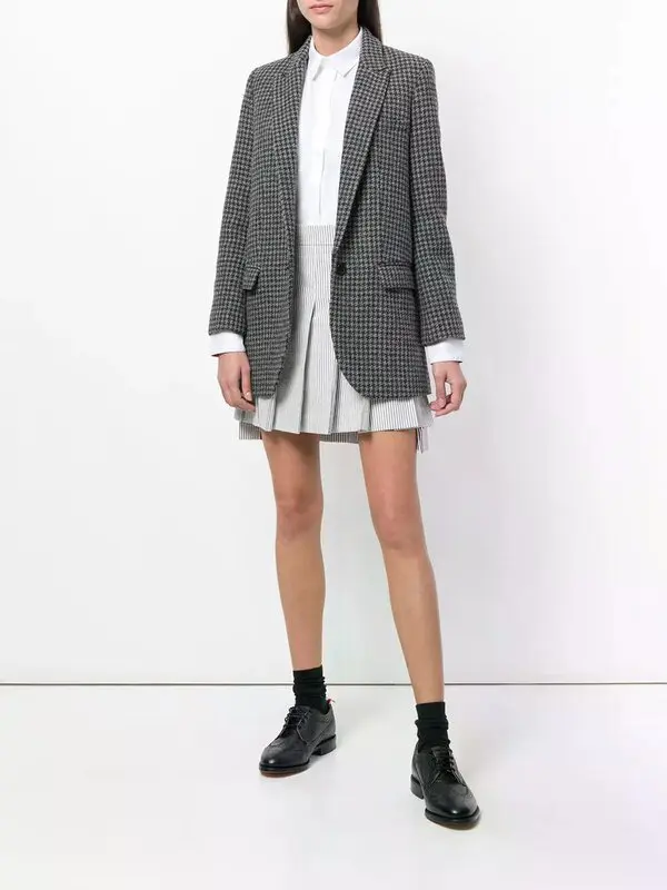 Thom Browne Seersucker Mini Skirt - Grey