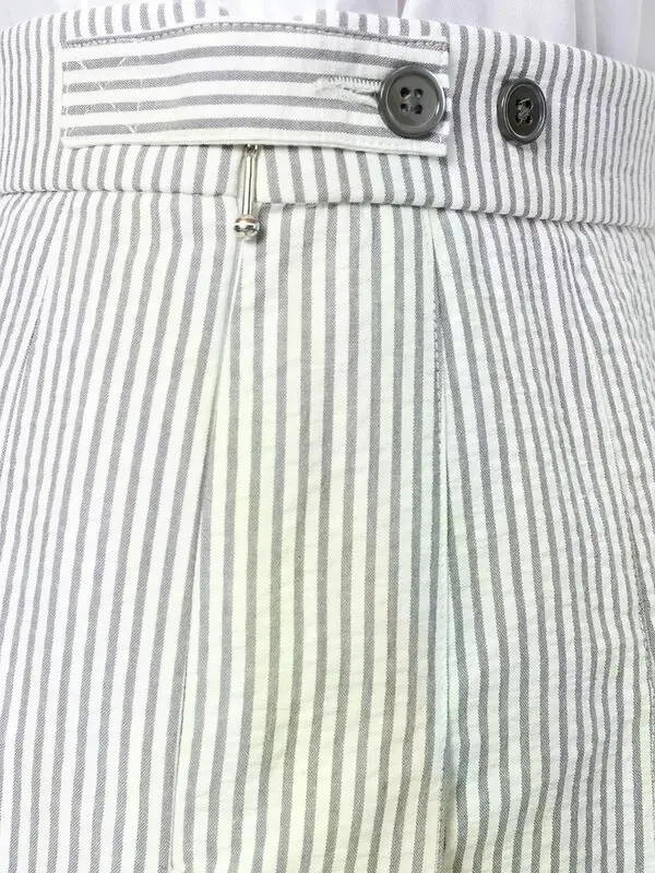 Thom Browne Seersucker Mini Skirt - Grey