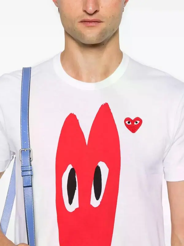 Play Comme Des Garcon Logo-print T-shirt