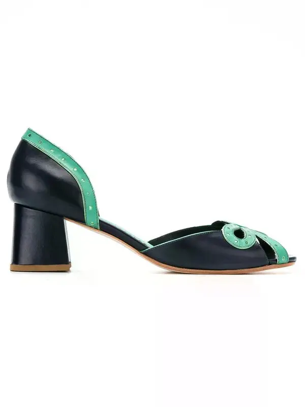 STUDIO CHOFAKIAN Cut-out Leather Pumps