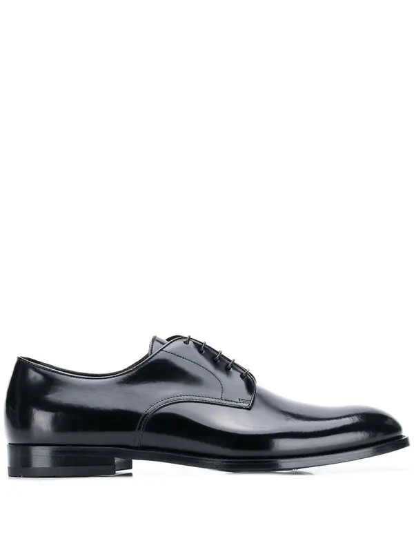 DOUCAL'S Classic Derby Shoes - Black