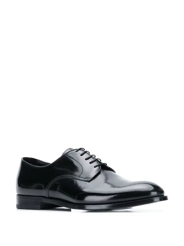 DOUCAL'S Classic Derby Shoes - Black