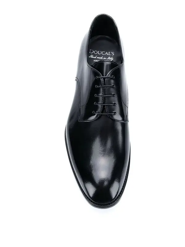 DOUCAL'S Classic Derby Shoes - Black