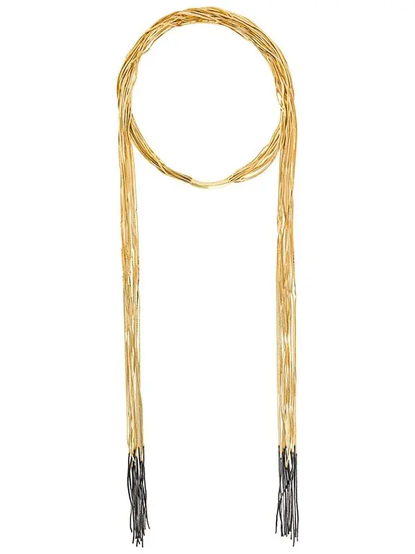 Iosselliani Black Hole Sun Scarf Necklace