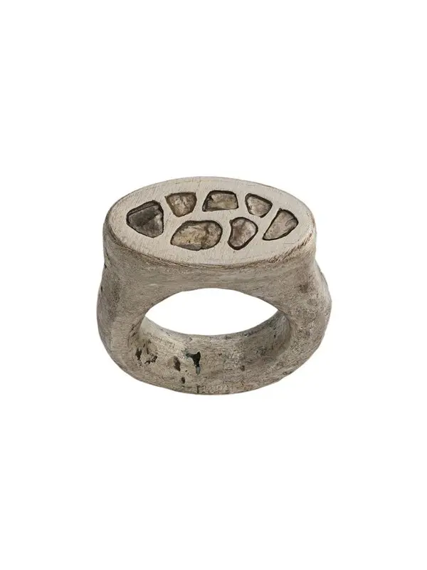 PARTS OF FOUR Short Roman Ring - Silver