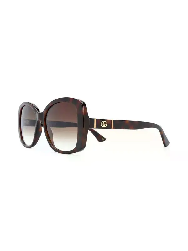 Gucci Double G Square-frame Sunglasses