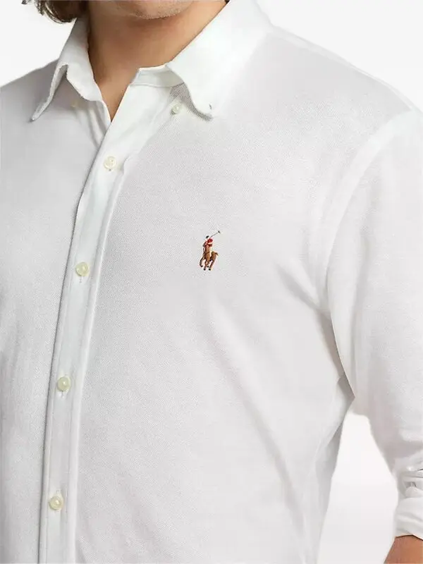 Polo Ralph Lauren Logo-embroidered Button-down Shirt - White