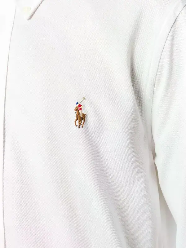 Polo Ralph Lauren Logo-embroidered Button-down Shirt - White