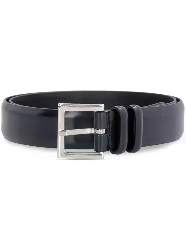 Orciani Leather Buckled Belt - Blue