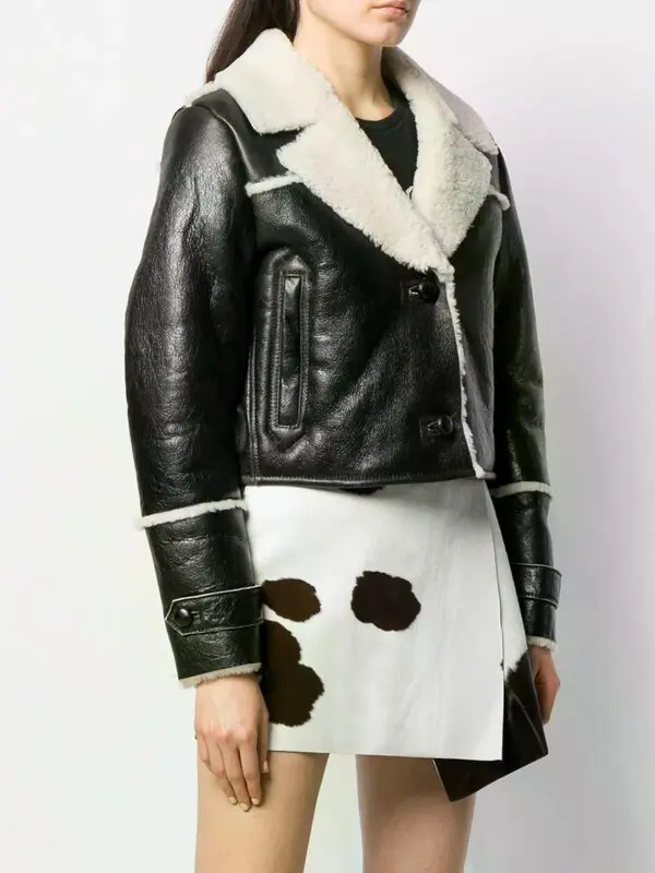 HTC LOS ANGELES Two-tone Cropped Jacket