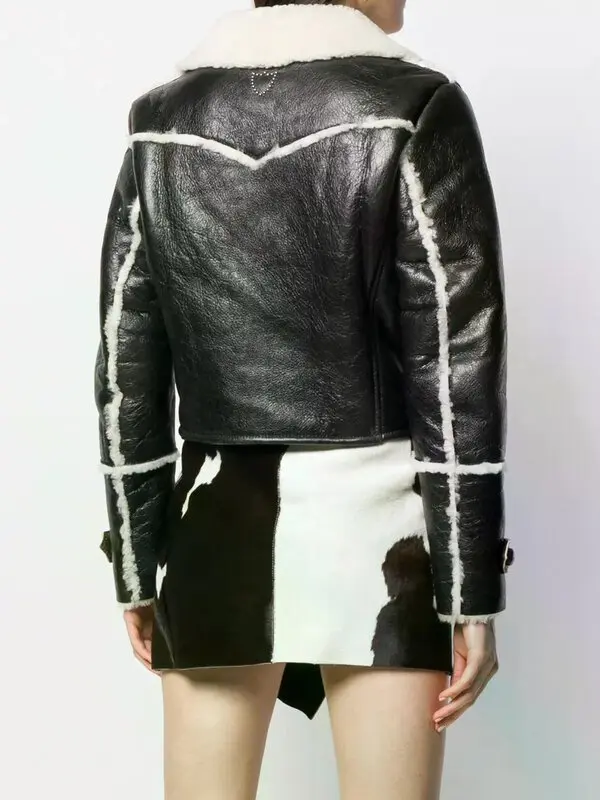 HTC LOS ANGELES Two-tone Cropped Jacket