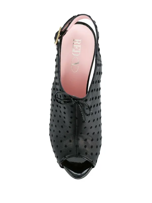 Red Valentino 120mm Polka Dot Slingback Sandals