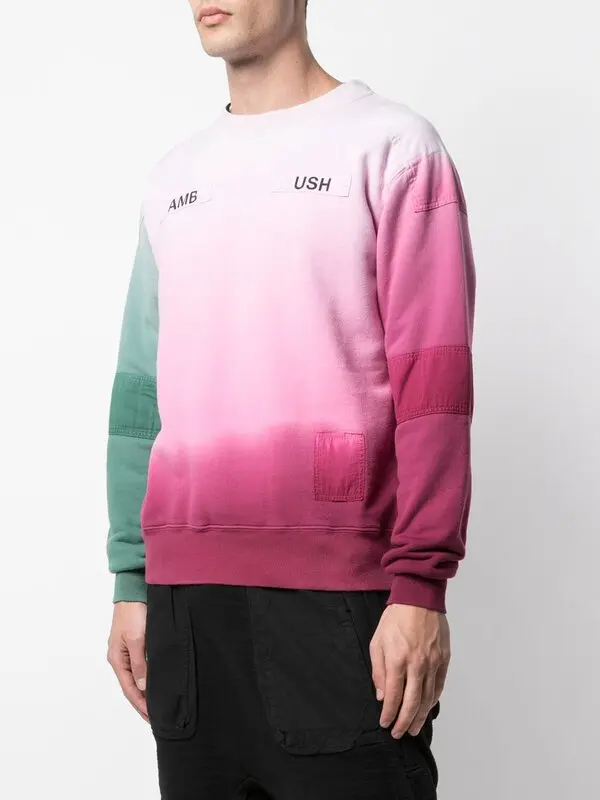 AMBUSH Ombré Logo Print Sweatshirt - Pink