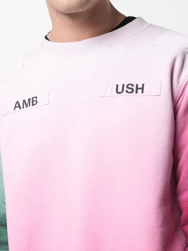 AMBUSH Ombré Logo Print Sweatshirt - Pink
