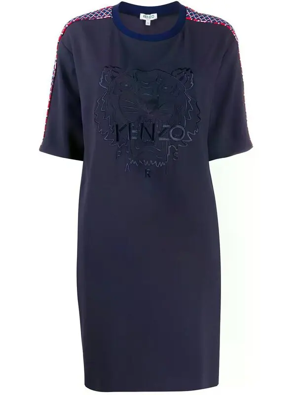 Kenzo Logo-embroidered Shift Dress