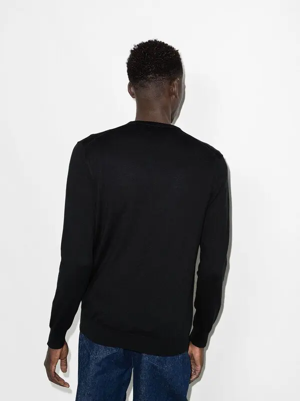 Polo Ralph Lauren Logo Embroidery Crew Neck Jumper - Black
