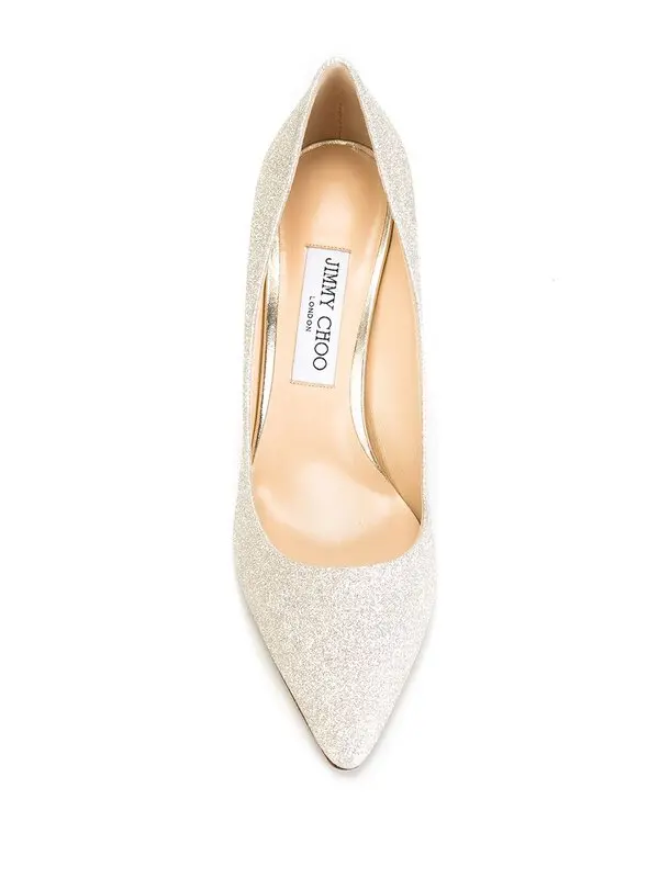 JIMMY CHOO 85mm Romy Pumps - Silver