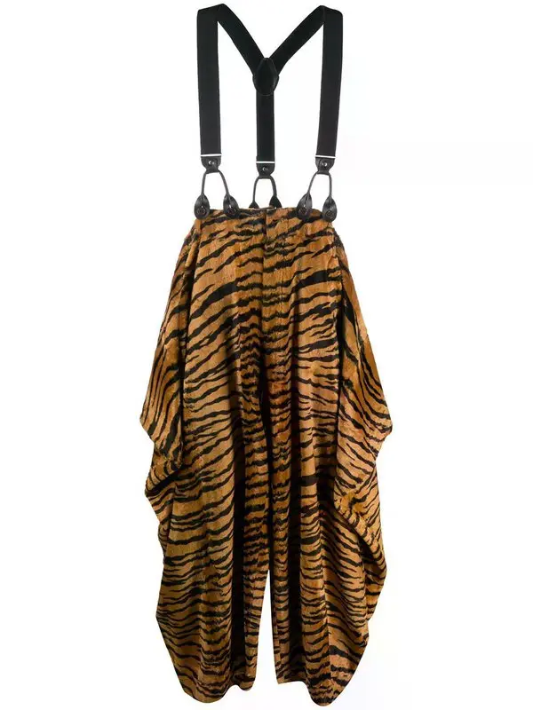 JEAN PAUL GAULTIER Printed Trousers - Brown