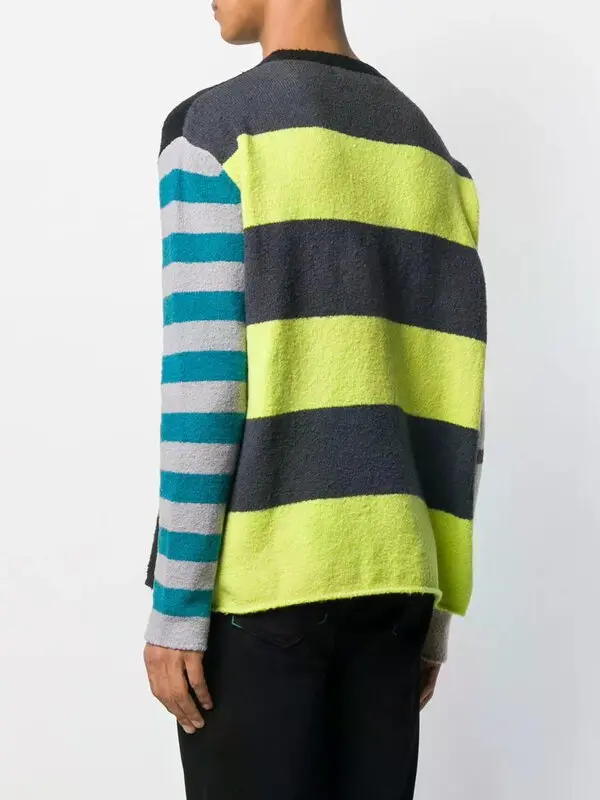 PAURA Panelled Striped Jumper
