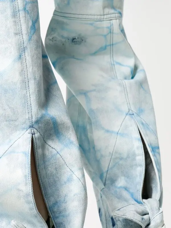 Off-White Tapered Bleached Jeans