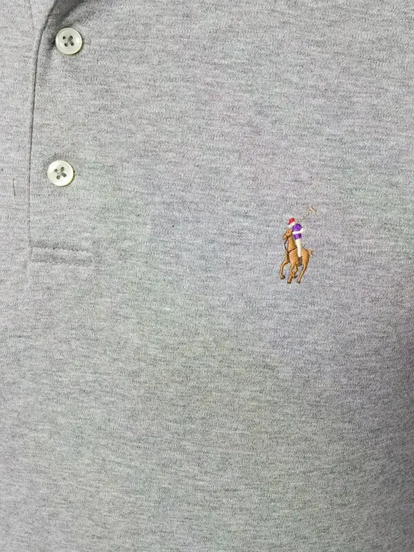Polo Ralph Lauren Logo-embroidered Polo Shirt - Grey
