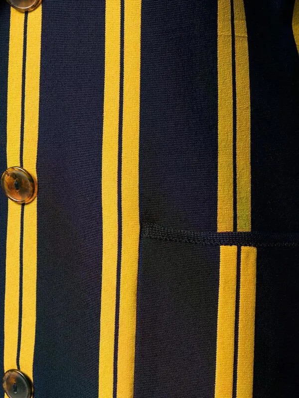 JEAN PAUL GAULTIER 1991 Striped Single Breasted Blazer