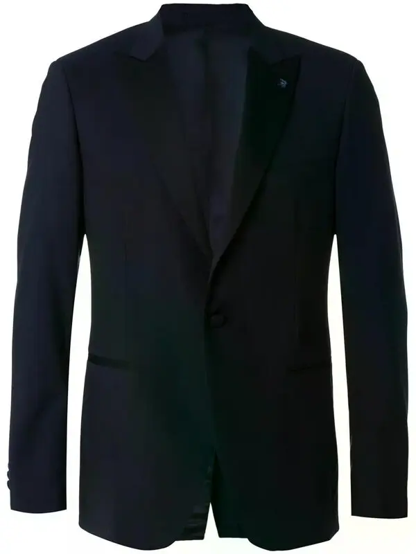 LARDINI Pointed Lapels Suit Jacket