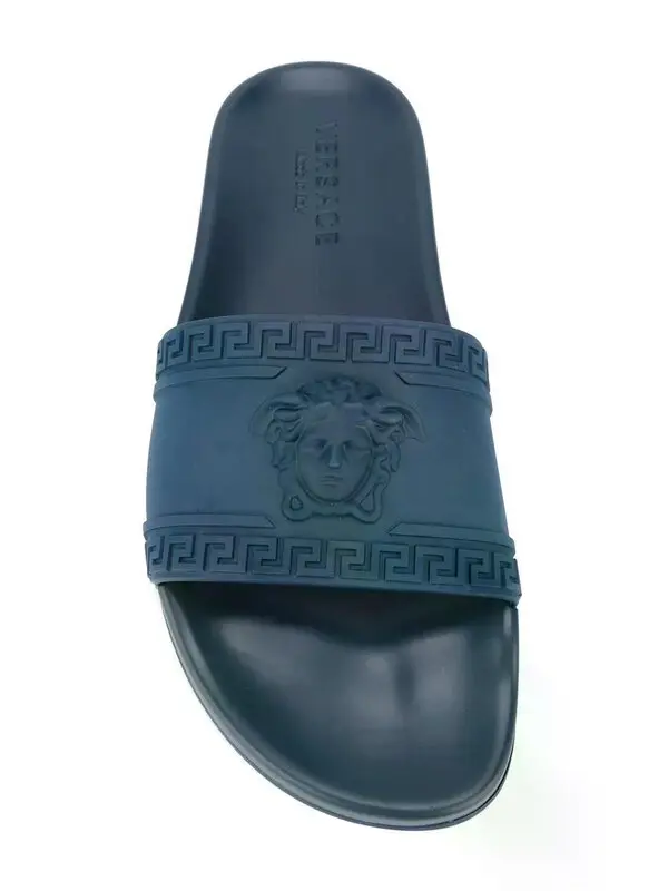 Versace Palazzo Medusa Pool Slides - Blue