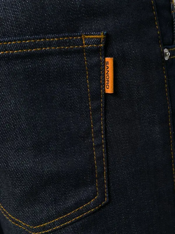 Sandro Slim-cut Raw Jeans - Blue